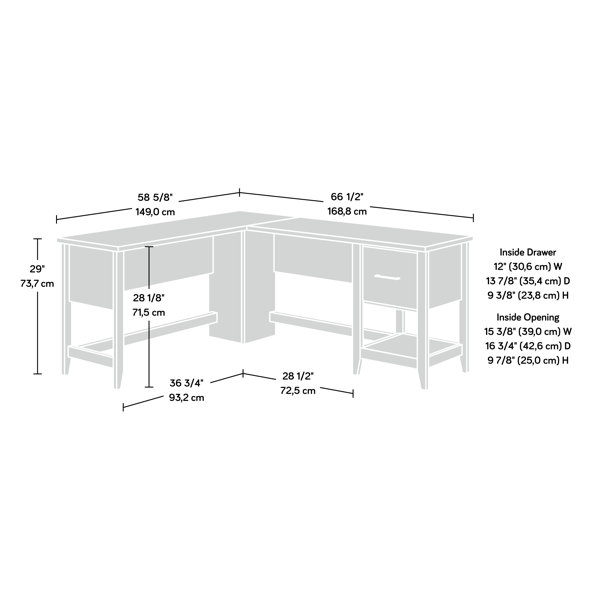 Cletus l shaped desk store